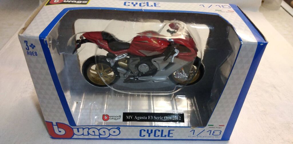 Motor Burago MV Agusta F3 Serie Oro 20121:18 China, nov