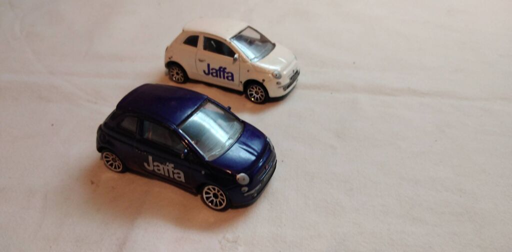 Majorette Fiat 500 Jaffa Thailand, malo izgreban, samo beli