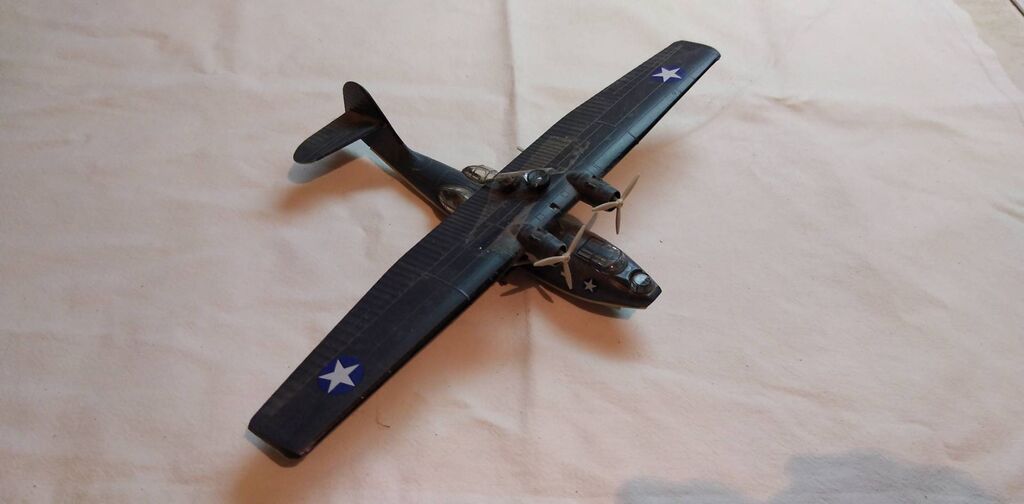 Avion Amercom 1:144 Consolidated PBY-5 Catalina, fali antena
