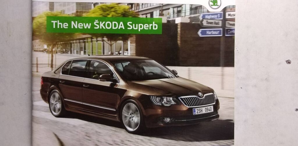 Prospekt nova Skoda Superb, 48 str. A4 format, eng