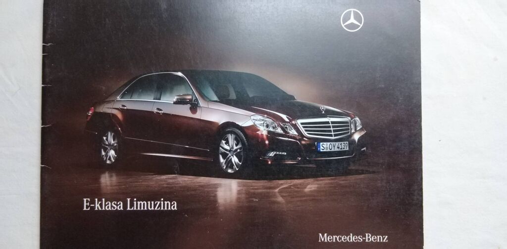 Prospekt: Mercedes Benz E klasa sa teh.podatcima,20 str.srp