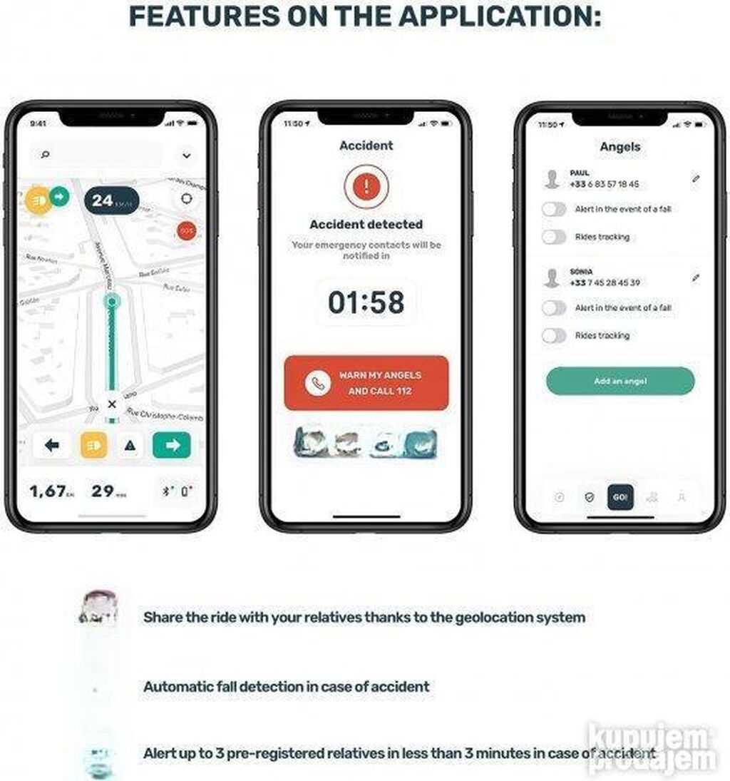Cosmo Bike - Black Gloss - Brake Light and Signal Light **NOVO