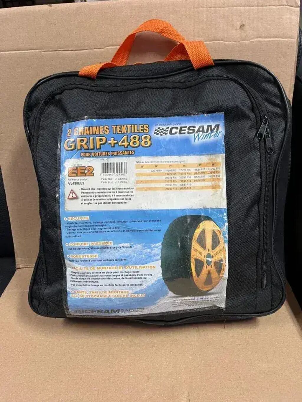 Čarape za sneg CESAM Winter FRANCE; GRIP+488. Laka montaža u tri