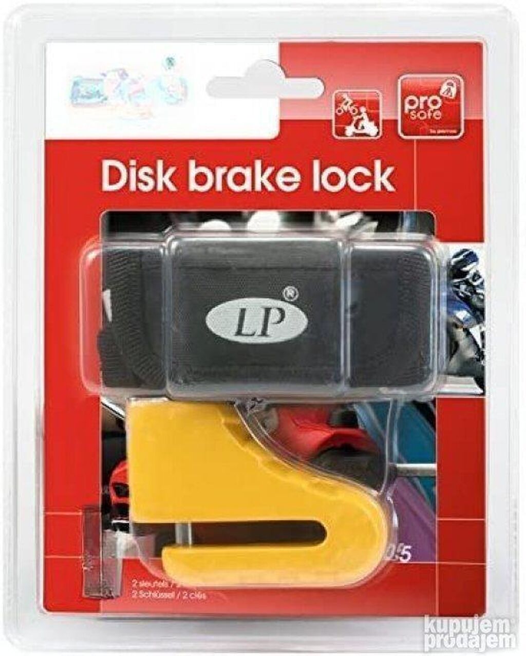 Disk brake lock - Landport LPS 005; Brava za disk kočnice; Prečnik 5,5