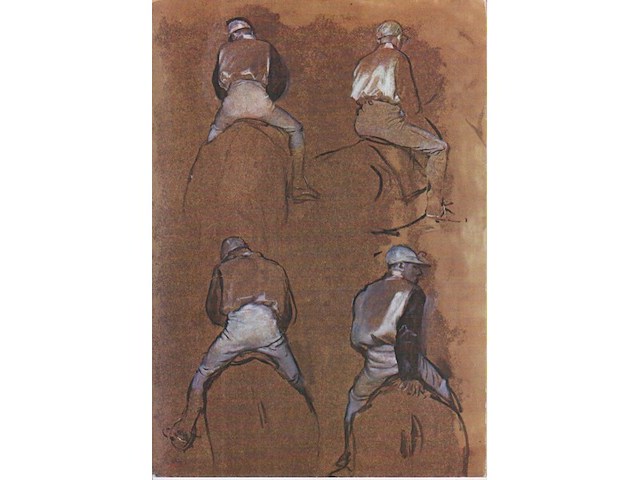 DEGA 1834-1917 / Quatre etudes d`un jockey, 1866