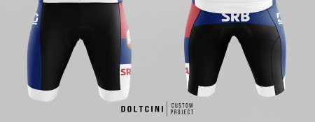 Doltcini Biciklističke gaće reprezentacije srbije,2xl veličina ( 104-srbija-2XL )