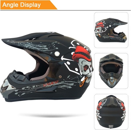 Prolinetech kaciga za qvad-bmx-cros plt/he-skull_s ( PLT/HE-SKULL_S )