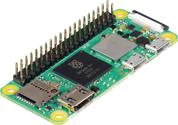Raspberry Pi Zero 2 WH, 4x 1 GHz, 512 MB RAM, WLAN, BT