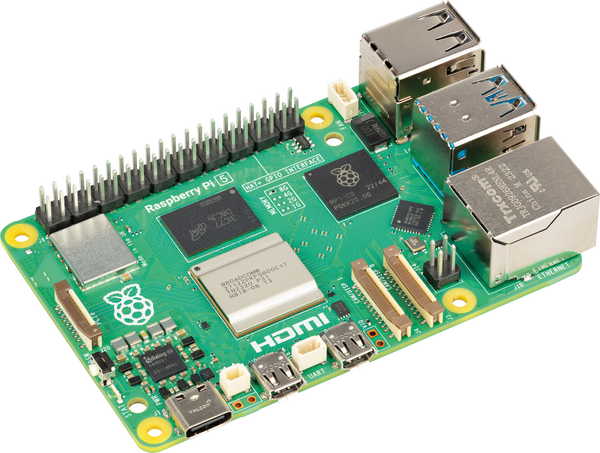 Raspberry Pi 5 B, 4x 2.4 GHz, 2 GB RAM, WLAN/ BT
