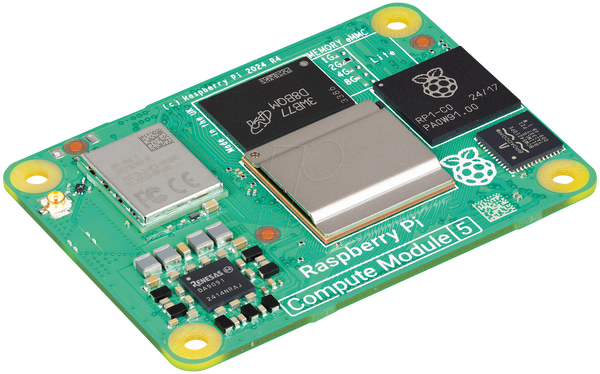 Raspberry Pi Compute Module 5, 8GB RAM, 16GB eMMC