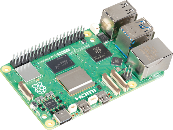 Raspberry Pi 5 B, 4x 2.4 GHz, 16 GB RAM, WLAN/ BT