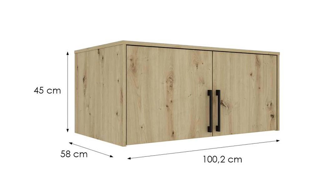 Bollate nadogradnja za ormar 2V 100x58x45 cm artisan