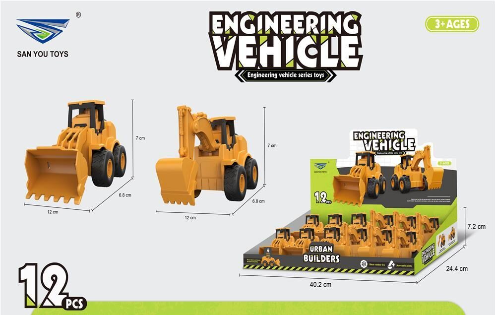 Traktori u kutiji 10 pcs