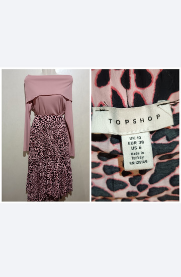 Plisirana TOPSHOP suknja sa leopard printom    36