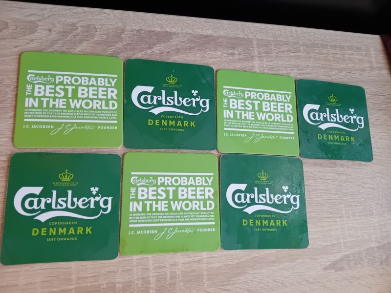 CARLSBERG pivo podmetači za čaše