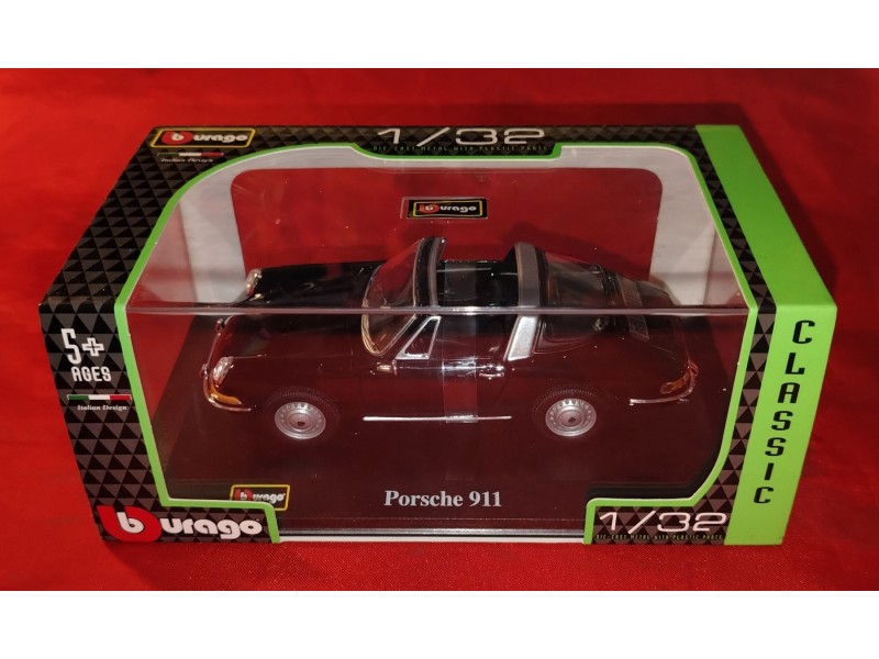 Burago Classic Porsche 911 Convertible 1-32