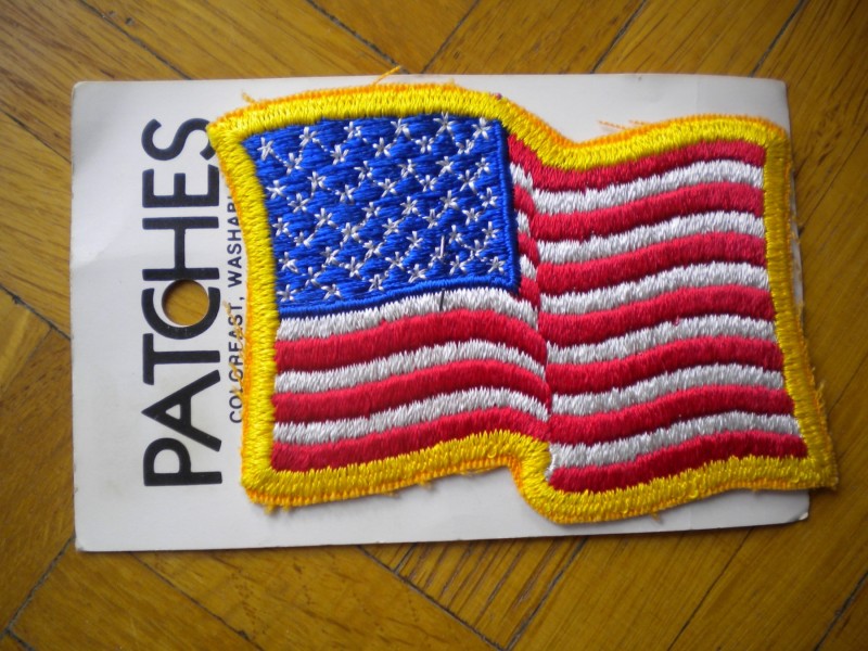 USA flag HOLM PATCHES amblem