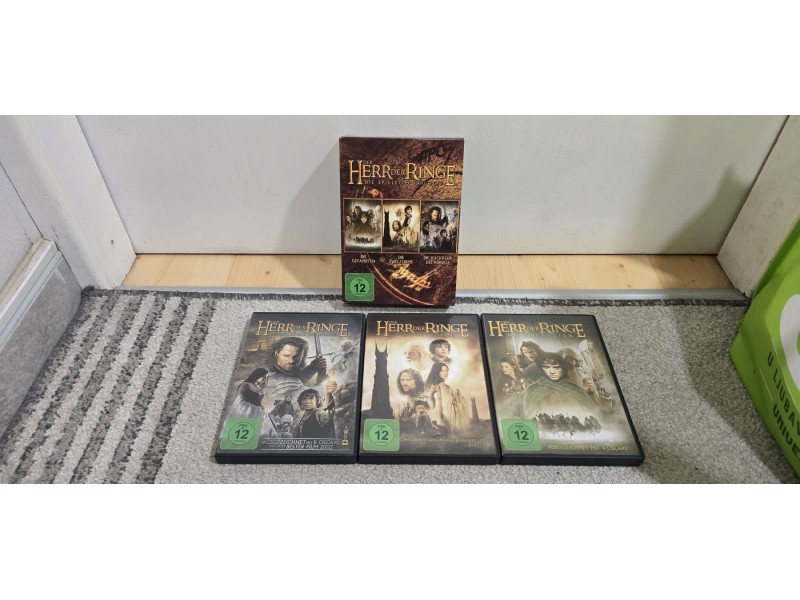 Gospodari Prstenova Trilogija 3 DVD ( novi diskovi)