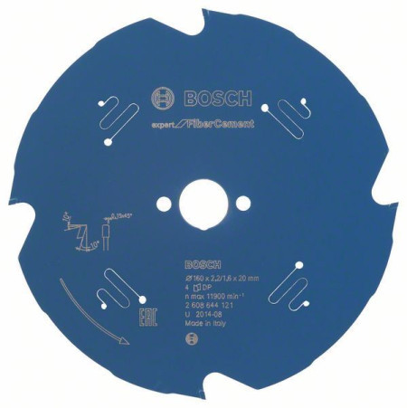Bosch Expert for Fibre Cement list kružne testere Bosch 2608644121, 160 x 20 x 2,2 mm, 4 ( 2608644121 )