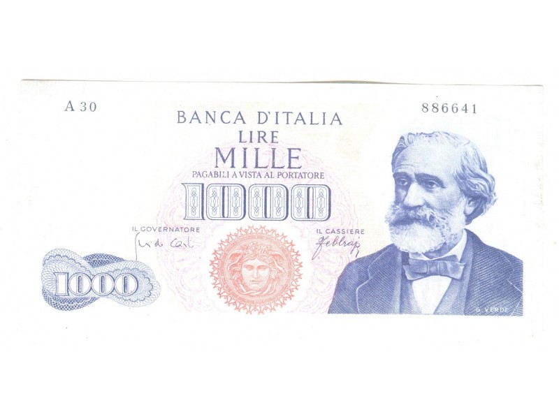 ITALIJA 1000 lire 1962