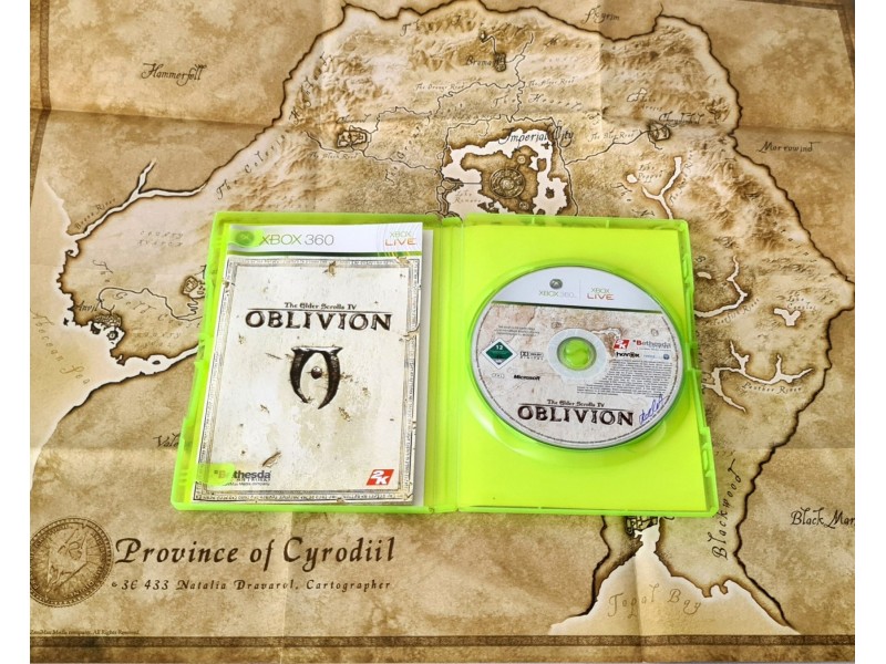 The Elder Scrolls IV Oblivion + Mapa XBOX 360