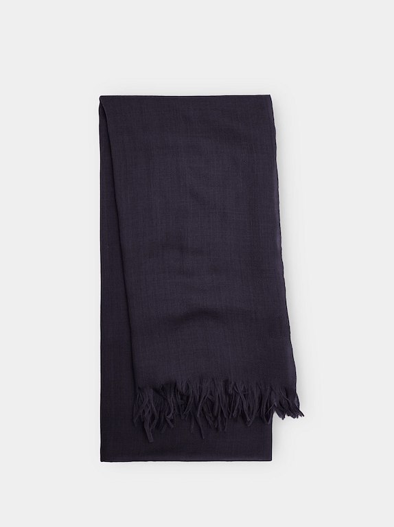WOOL PASHMINA WITH FRINGES
