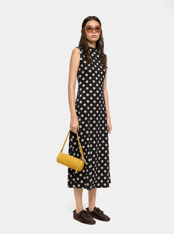 LONG DRESS WITH POLKA DOTS