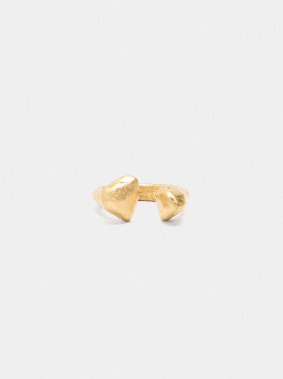 OPEN RING WITH EMBOSSED