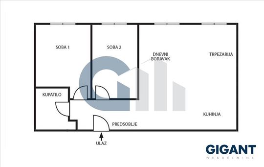 Crveni krst, 62m2, II, eg, lux, sa garažom
