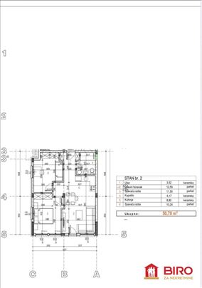 Stan,NOVI SAD,ADICE,kv: 51.00, € 91550, ID: 101263