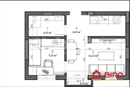 Stan,NOVI SAD,TELEP,kv: 34.00, € 92800, ID: 101241
