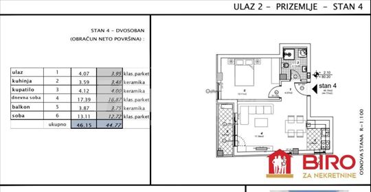 Stan,NOVI SAD,TELEP,kv: 45.00, € 111250, ID: 10123