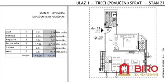 Stan,NOVI SAD,TELEP,kv: 43.00, € 110700, ID: 10123