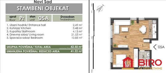 Stan,NOVI SAD,TELEP,kv: 43.00, € 112150, ID: 10120