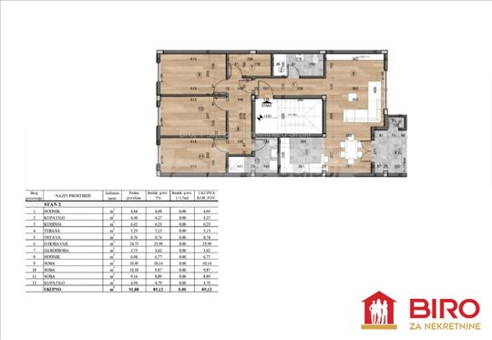 Stan,NOVI SAD,TELEP,kv: 89.00, € 219000, ID: 10118