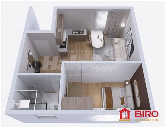 Novi Sad, Podbara, Stan, 1.5, 37,00m2