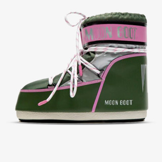 MOON BOOT Čizme MB GREEN/SILVER/PINK