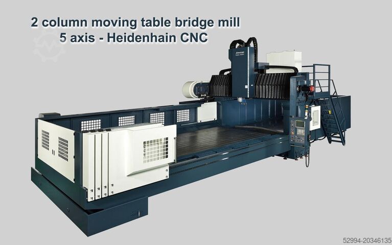 Bed glodalice sa pokretnim stolom i CNC
Johnford X: 4100 - Y: 2800 - Z: 800 mm CNC 5 axes