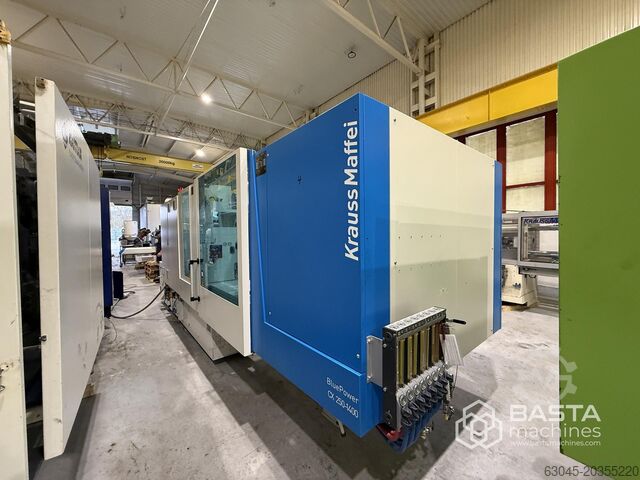 Krauss Maffei KM250-1400CX (2014) plava power LRX150 linearni robot
KraussMaffei KM250-1400CX