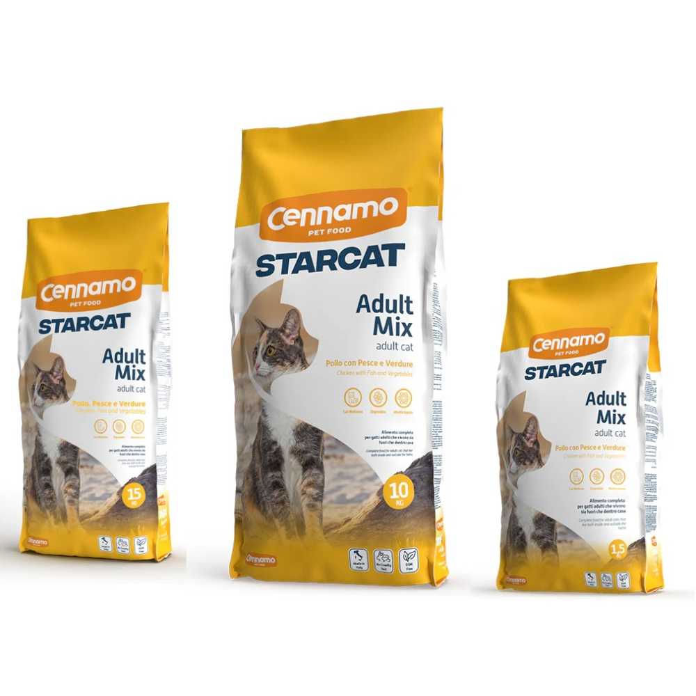 Cennamo StarCat Adult - Mix Chicken with Fish and Vegetables 15kg