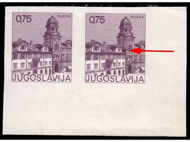 BA-REDOVNA 1976 NEZUPČANO - GREŠKA ROLETNA - RETKO!!!