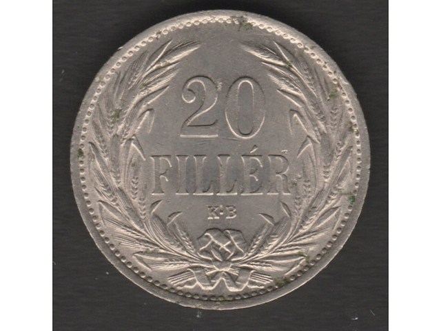 20 Filler, Filera - 1914 - Hungary, Mađarska