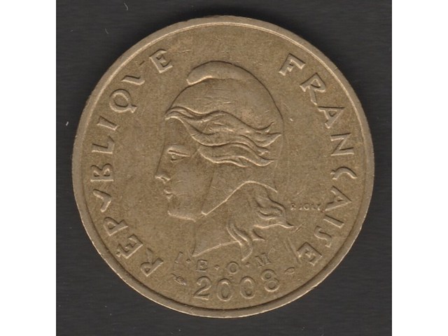 100 Francs - 2008 - New Caledonia, Nova Kaledonija