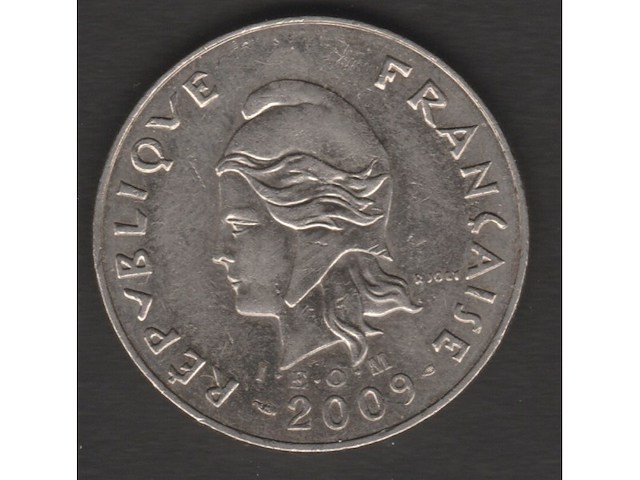 20 Francs - 2009 - New Caledonia, Nova Kaledonija