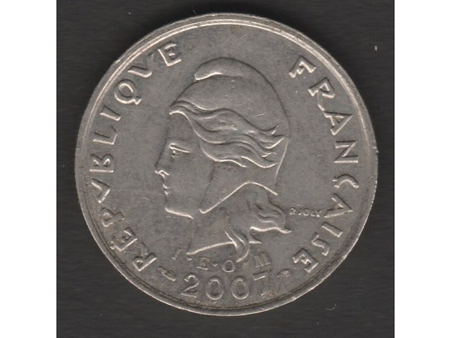 10 Francs - 2007 - New Caledonia, Nova Kaledonija