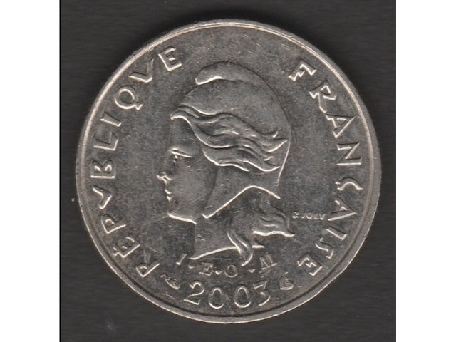 10 Francs - 2003 - New Caledonia, Nova Kaledonija