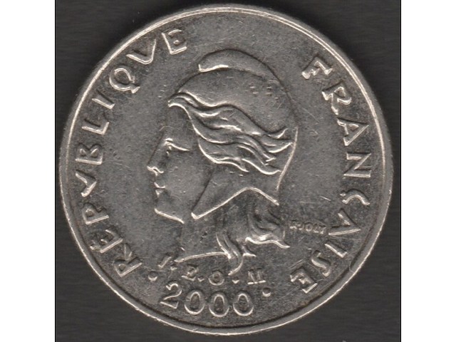 10 Francs - 2000 - New Caledonia, Nova Kaledonija