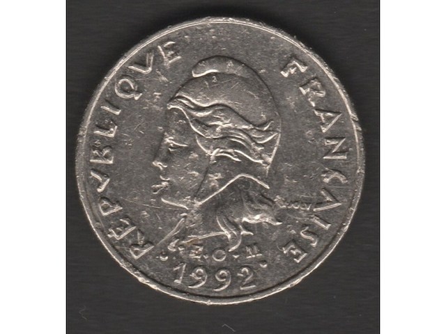 10 Francs - 1992 - New Caledonia, Nova Kaledonija