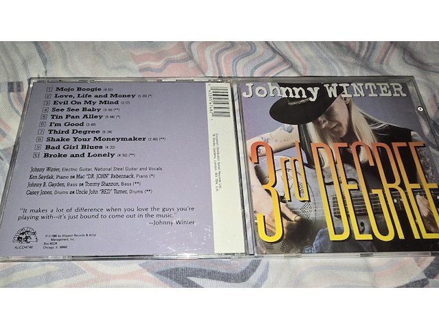 Johnny Winter - 3rd degree , ORIGINAL
