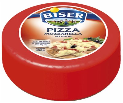 SIR PIZZA MOZZARELLA BISER 45%MM 450G